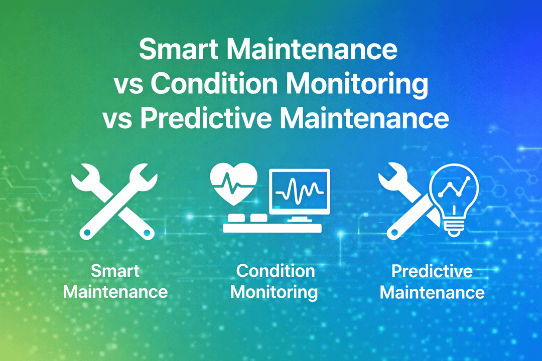 Smart Maintenance vs Condition Monitoring vs Predictive Maintenance | Industry40.tv